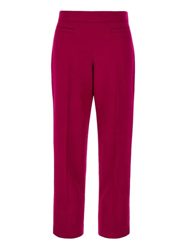 Fendi Wool-blend Cropped Trousers - Red