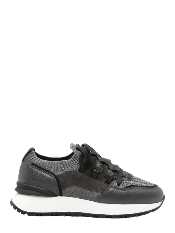DOUCAL'S Panelled Low Top Sneakers - Grey