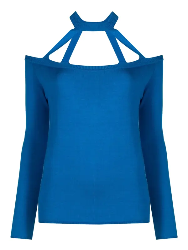 GLORIA COELHO Asymmetric Jumper - Blue