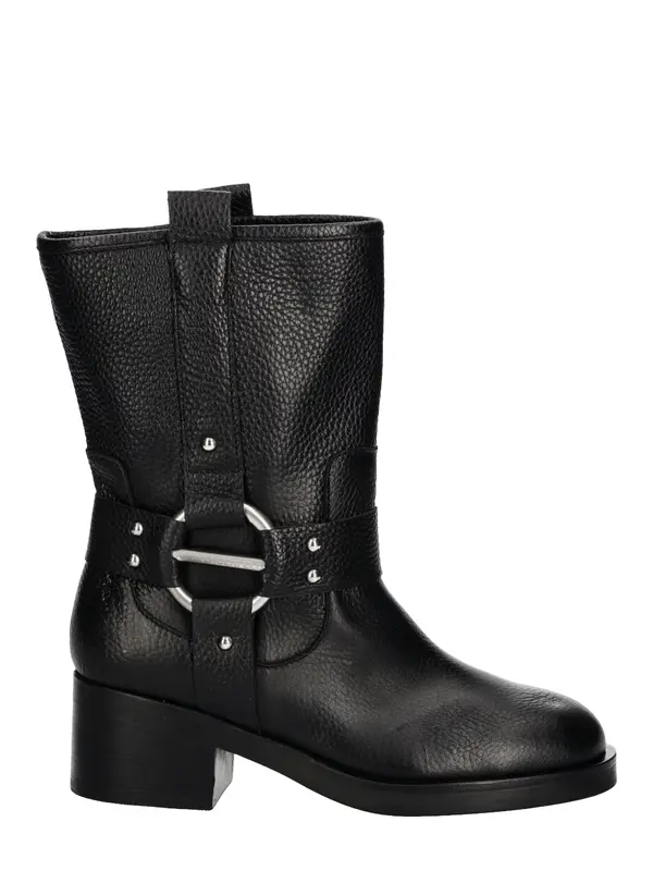 Karl Lagerfeld 55mm Brooklyn Leather Boots - Black