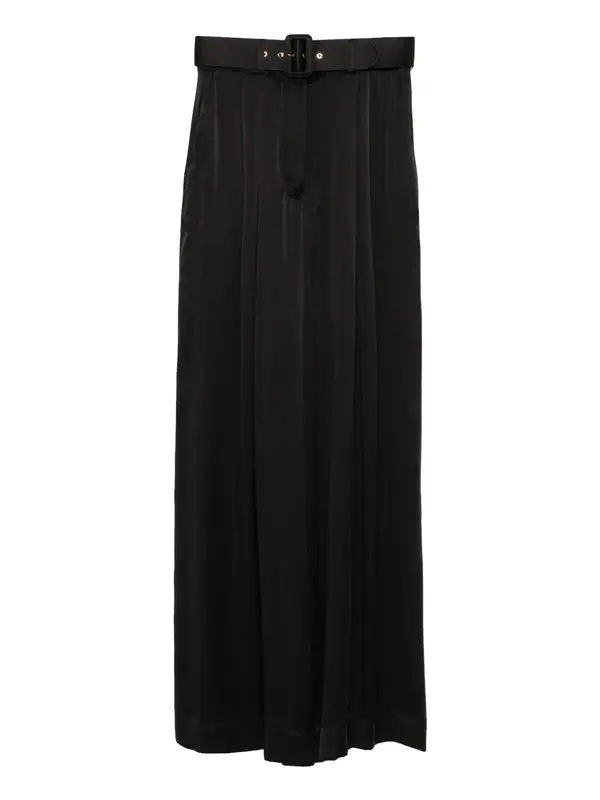 Zimmermann Tuck Palazzo Trousers - Black