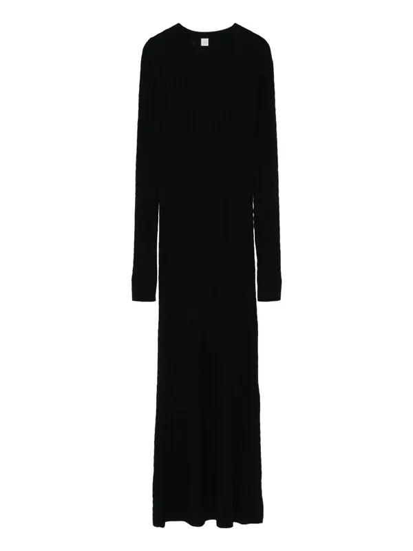 TOTÊME Cable-knit Maxi Dress - Black