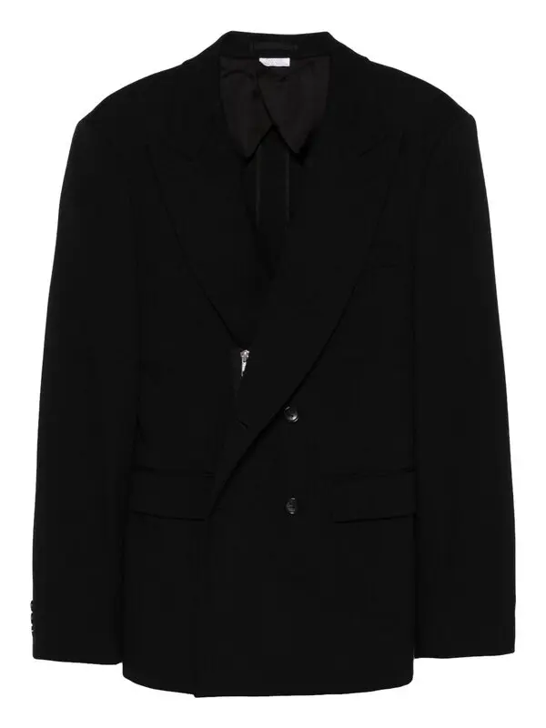 Comme Des Garçons Double-breasted Blazer - Black