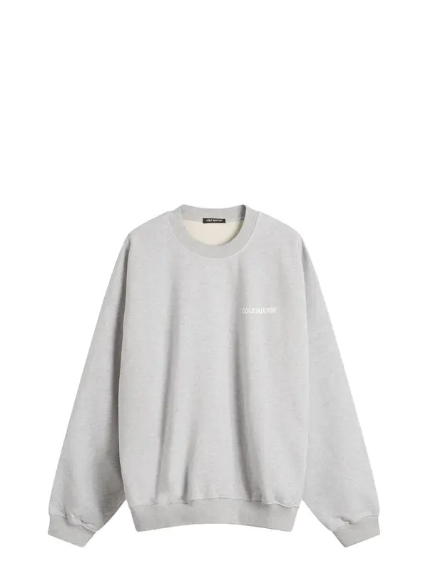 COLE BUXTON Sportswear Crew Sweatshirt - Light Grey Marl