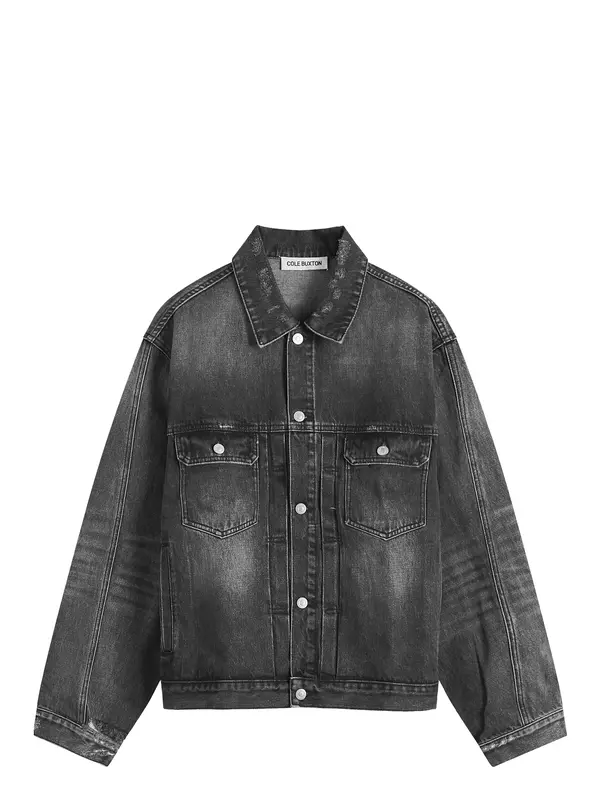 COLE BUXTON Type Ii Denim Jacket - Black