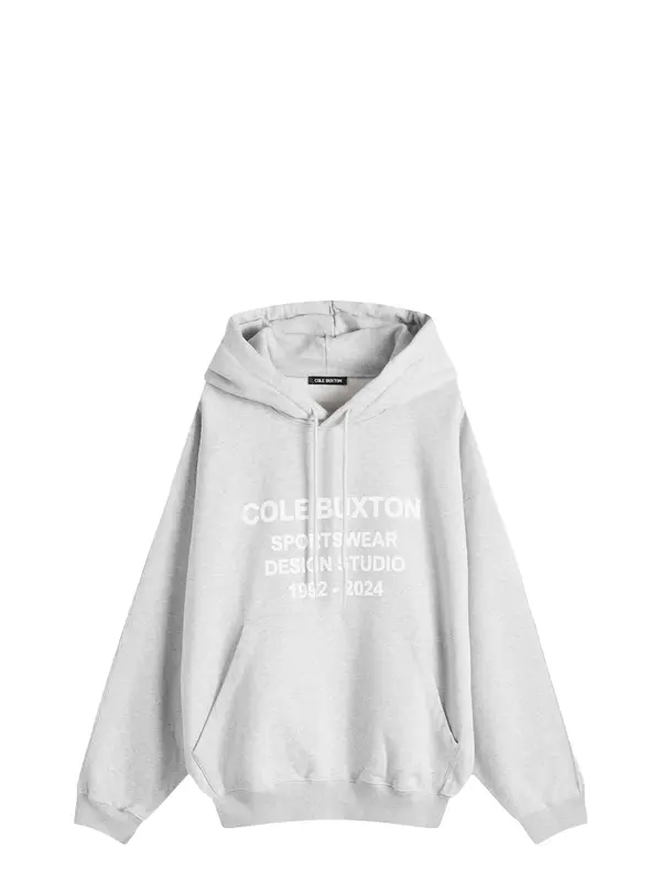 COLE BUXTON Design Studios Hoodie - Light Grey Marl