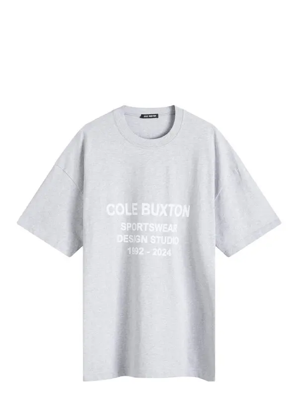 COLE BUXTON Design Studios T-shirt - Light Grey Marl