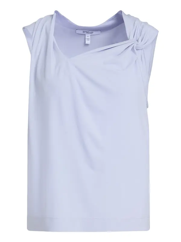Derek Lam 10 Crosby Alya Draped Top - Lavender