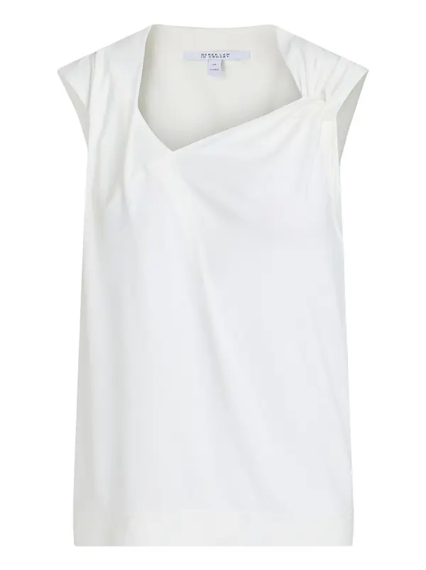 Derek Lam 10 Crosby Alya Draped Top - White