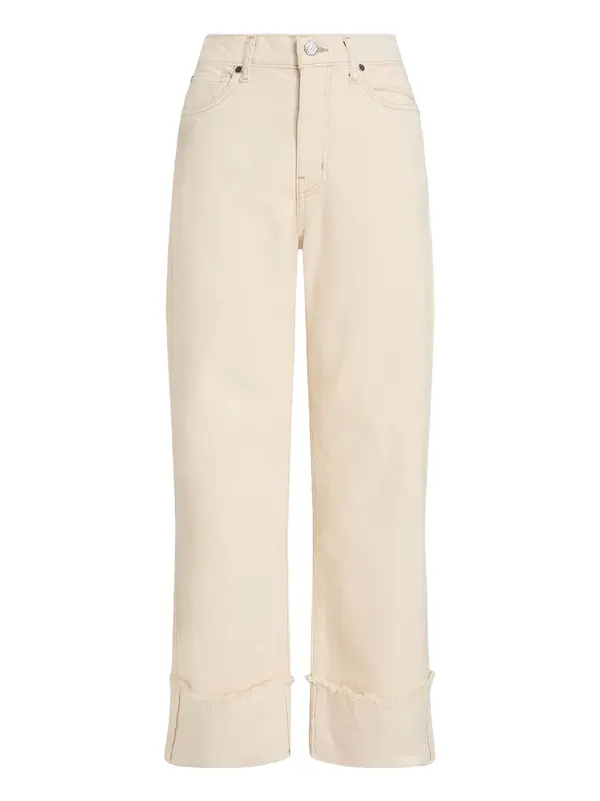 Derek Lam 10 Crosby Koren High-rise Straight-leg Jeans - Ecru
