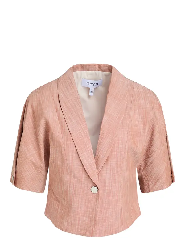 Derek Lam 10 Crosby Gabriel Woven Jacket - Antique Rose