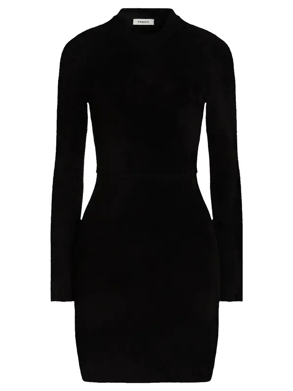 Sandro Cutout Mini Dress - Black