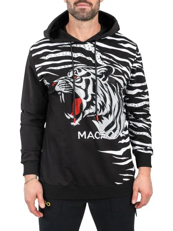 MACEOO Ziger Graphic Hoodie - Black