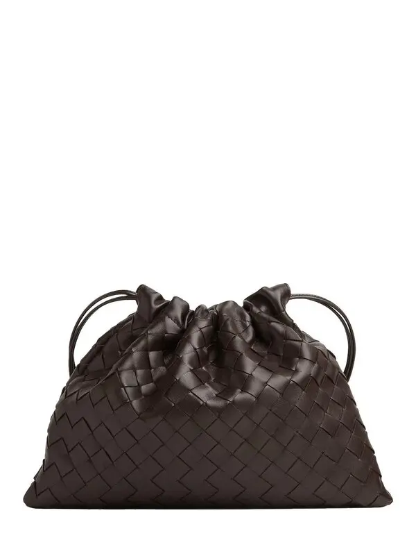 Bottega Veneta Medium Intrecciato Leather Shoulder Bag - 2132 Fondant-gold