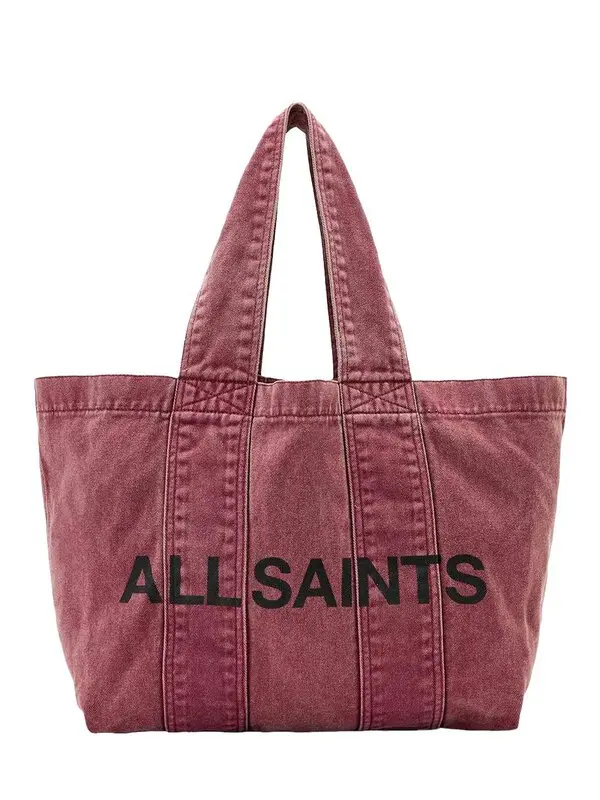 ALLSAINTS Izzy Denim Tote - Raspberry Pink