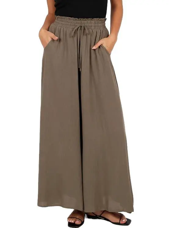 PETAL & PUP Arden Wide Leg Pants - Olive