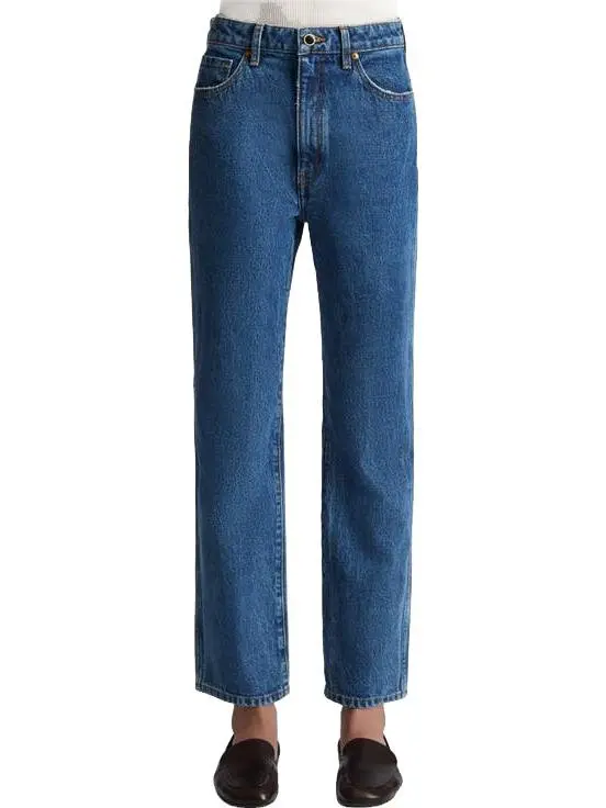 Khaite Abigail Ankle Straight-leg Jeans - Boone