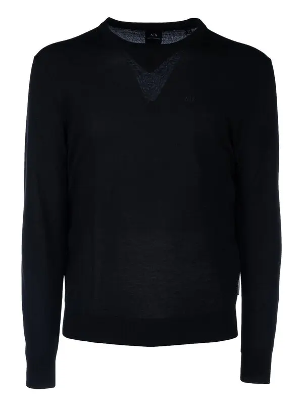 Armani Exchange Crew-neck Sweater - Black
