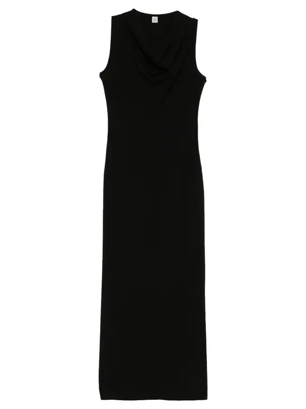 TOTÊME Cowl-neck Maxi Dress - Black
