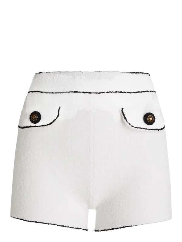 Moschino Contrasting-trim Thigh-length Shorts - White