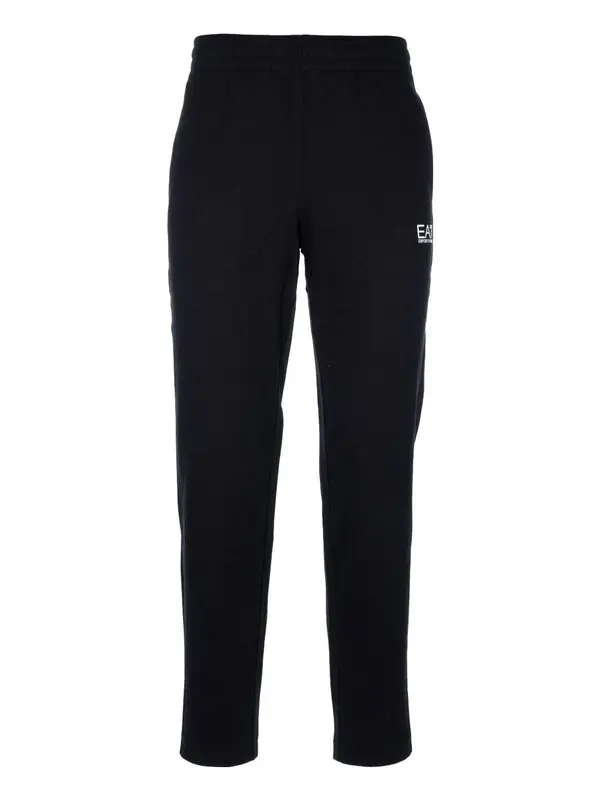 EA7 Cotton Track Pants - Black