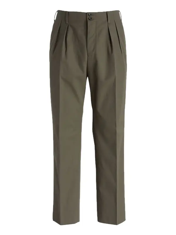 PT TORINO Pleated Trousers - Green