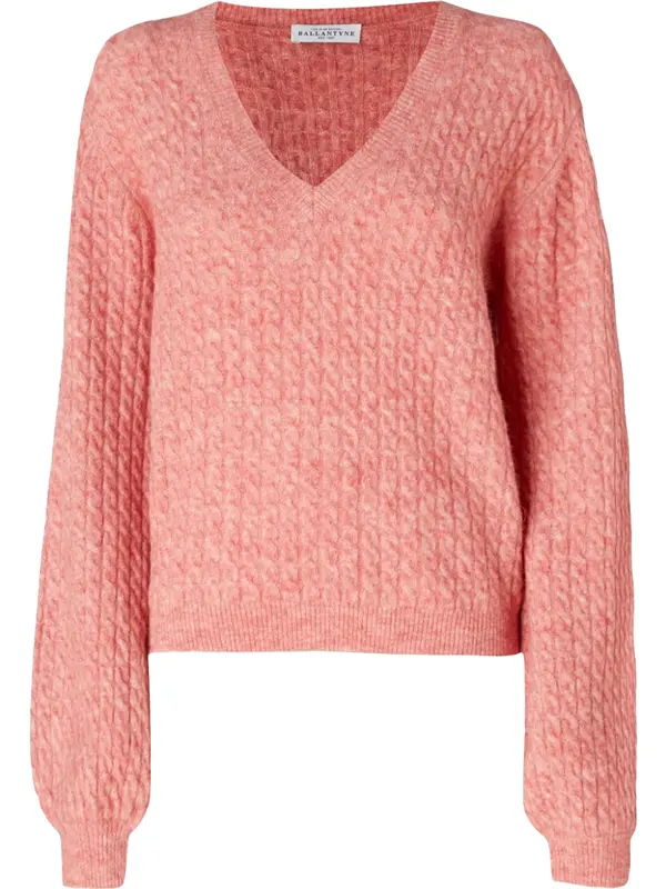 BALLANTYNE Cable-knit Jumper - Pink