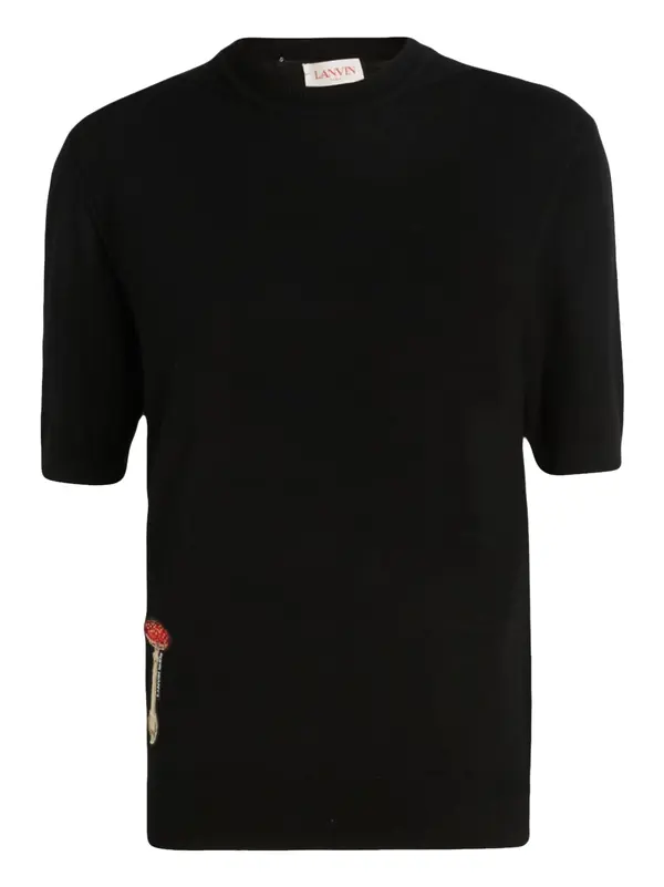 LANVIN Graphic Print T-shirt - Black