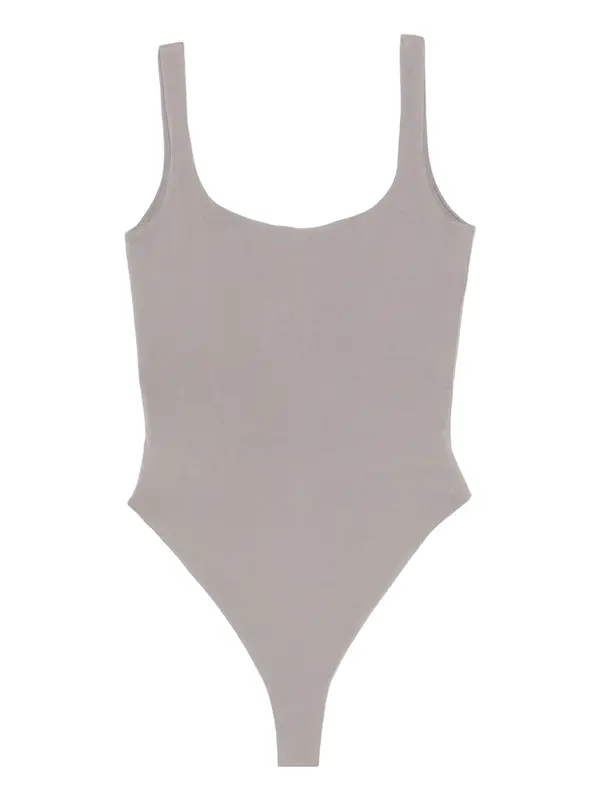 ENTIRE STUDIOS Square-neck Bodysuit - Grey