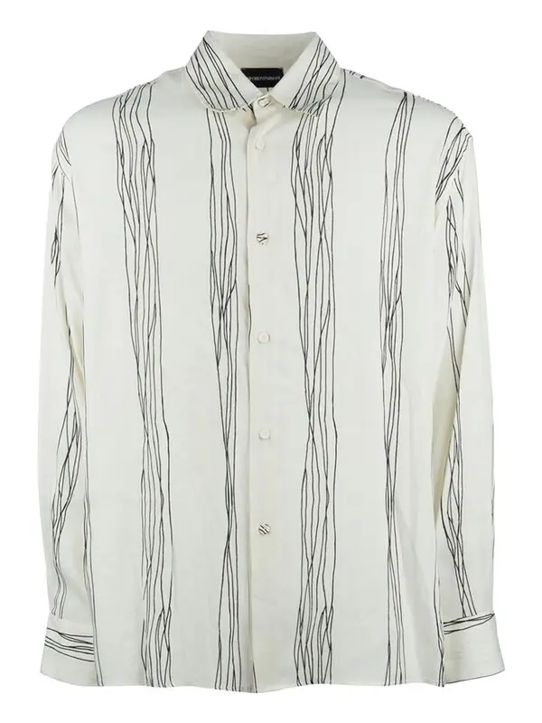 Emporio Armani Stripe-print Shirt - White