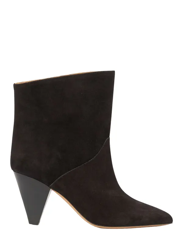 Isabel Marant 75mm Loline Suede Boots - Black