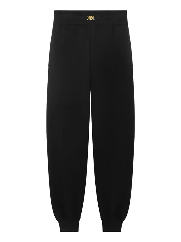 Versace Knitted Track Pants - Black