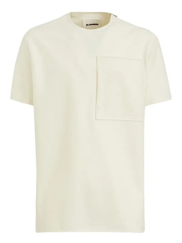 JIL SANDER Wool T-shirt - Neutrals