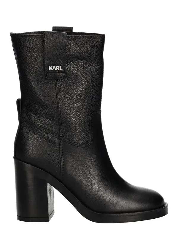 Karl Lagerfeld 100mm Brooklyn Boots - Black