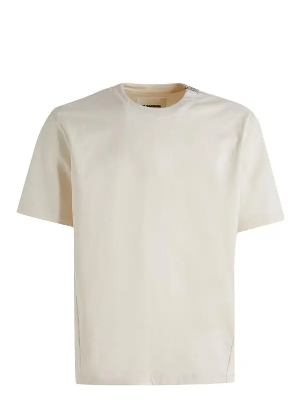 JIL SANDER Short Sleeve T-shirt - Neutrals