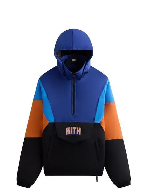 Kith X New York Knicks Wings Quarter Zip Anorak - Black