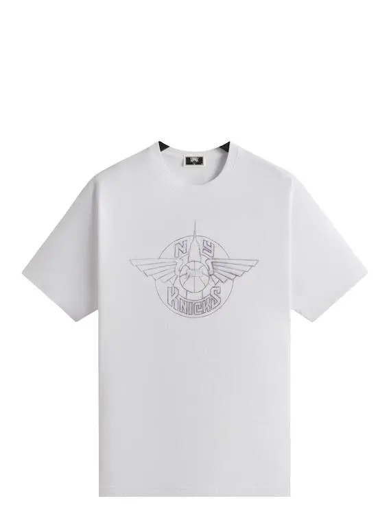 Kith X New York Knicks Wingman Sketch Vintage Tee Shirt - White