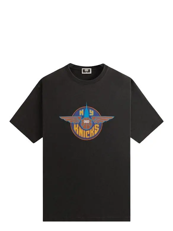 Kith X New York Knicks Wingman Vintage Tee Shirt - Black