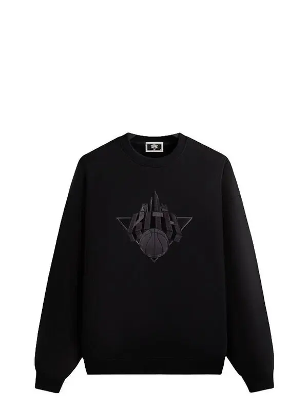 Kith X New York Knicks Empire Vintage Nelson Crewneck Sweatshirt - Black