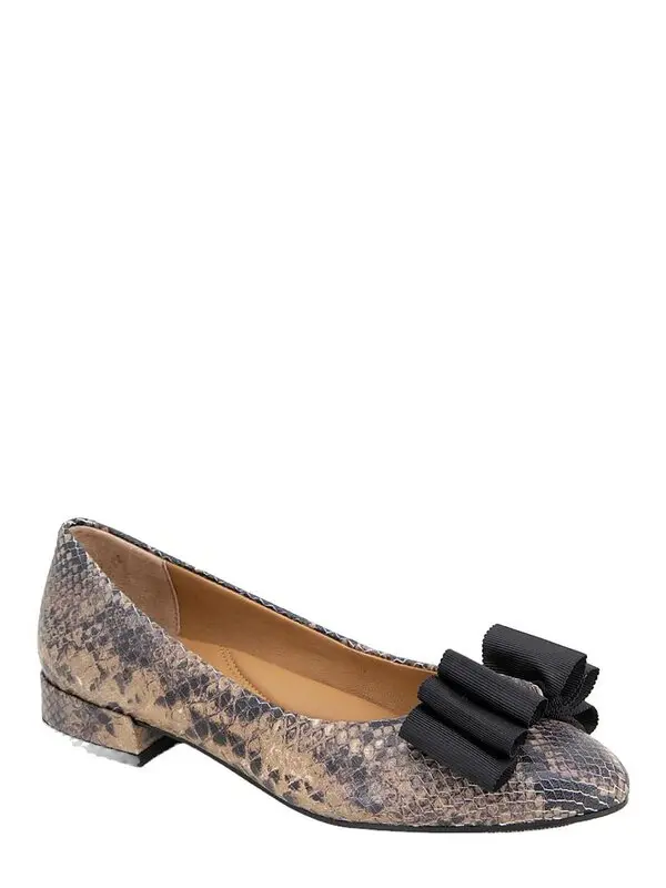 KENNETH COLE Atlas Pointed Flats - Brown Snake