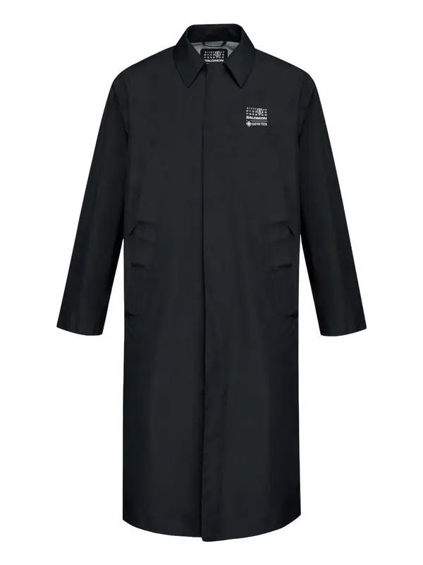 MM6 MAISON MARGIELA X SALOMON Gore-tex Trench Coat - Black