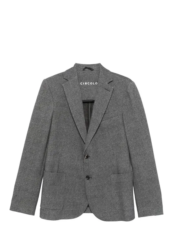 CIRCOLO 1901 Checked Blazer - Grey