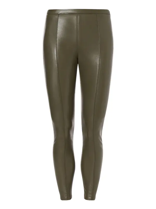 Philosophy Di Lorenzo Serafini Faux-leather Skinny Trousers - Green