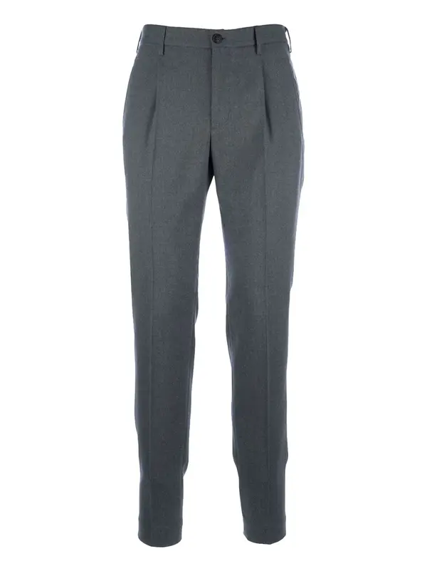 Incotex Wool-blend Trousers - Grey