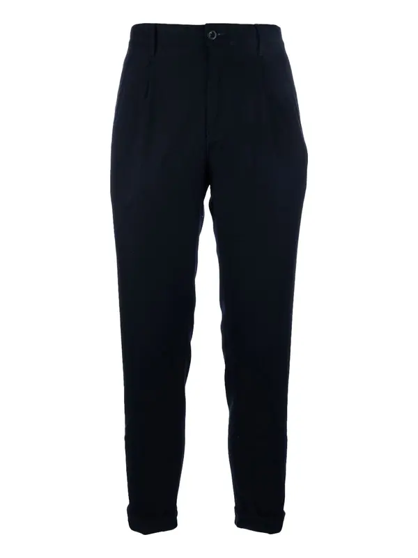 Incotex Pressed-crease Trousers - Black