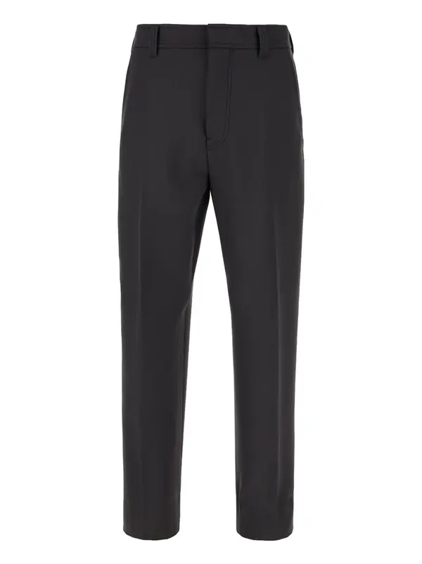 Zegna Wool Tapered Trousers - Grey
