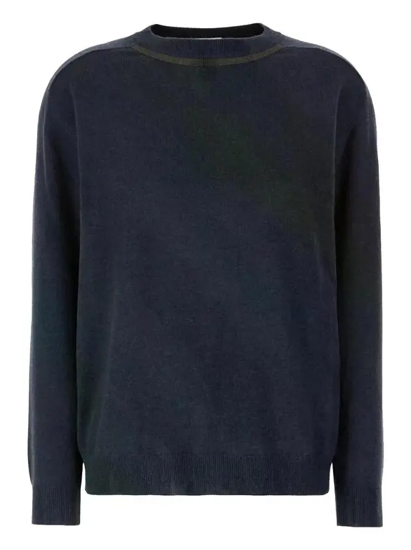 Brunello Cucinelli Bead-detailed Cashmere Jumper - Blue