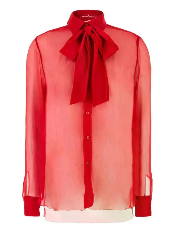 Ermanno Scervino Silk Blouse - Red