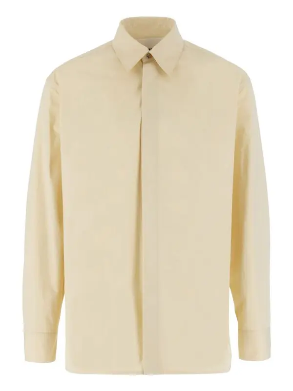 JIL SANDER Cotton Shirt - Neutrals