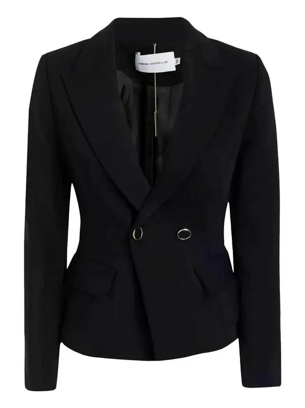 SIMONA CORSELLINI Double-breasted Blazer - Black